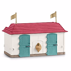 Schleich Horse Club 70-Piece Lakeside Country Dollhouse and Horse Stable Playset for Kids Ages 5-12