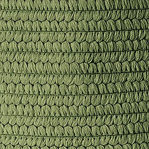 Colonial Mills Boca Raton Braided Polypropylene Moss Green 14"x10" Utility Basket