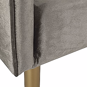 Christopher Knight Home Deshler Dining ARM Chair, Gray + Gold