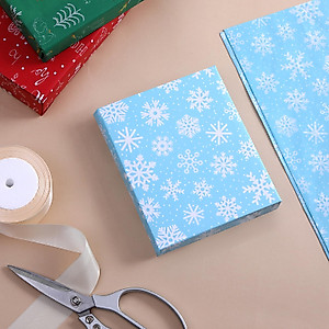 SUNCOLOR 120 Sheets 20"x14" Christmas Tissue Paper for Gift Bags Packaging Art Tissue Paper for Crafts