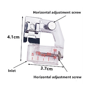 FQTANJU Tape Binding Sewing Machine Presser Foot Sewing Supplies Fit for Most of Low Shank Sewing Machine