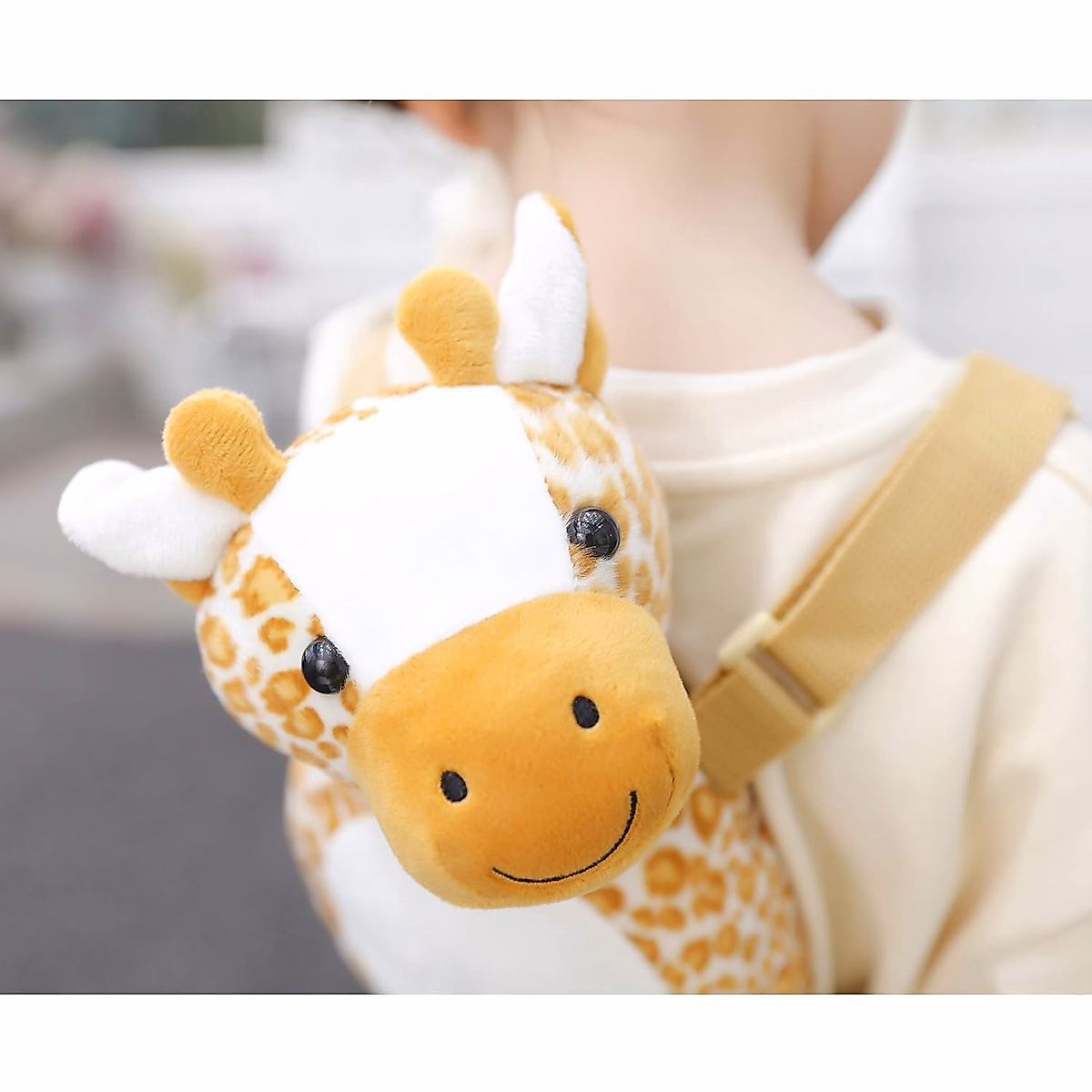 Berhapy 2 in 1 Toddler Leash, Toddler Safety Harness Backpack with Leash, Children's Walking Leash Strap with Backpack, Kid Leash for 1-3 Years Old Boys and Girls (Giraffe)