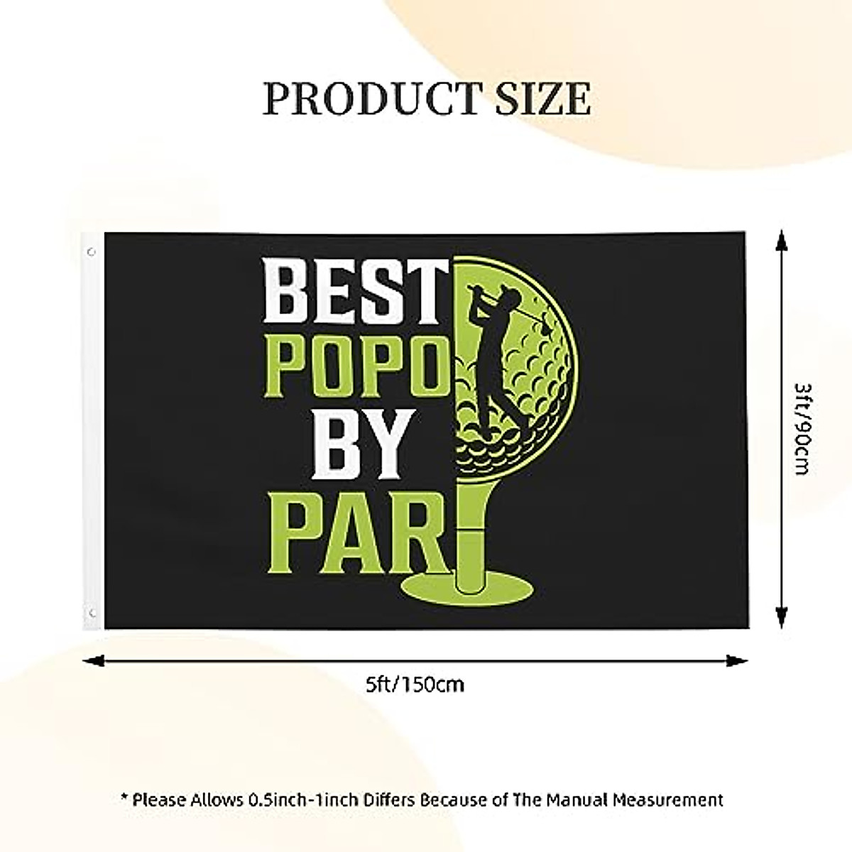 IMEEGIEN Best Popo By Par Flag 3x5 Ft Double-Sided Outdoor Decoration Banner Durable Home Yard Flags Polyester Welcome Flag