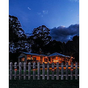 8 Pack Solar Animal Repeller Nocturnal Animal Predator Deterrent Devices with Red Light Waterproof Deer Coyote Fox Skunk Rabbit Repellent for Garden Yard Farm Chicken Coop