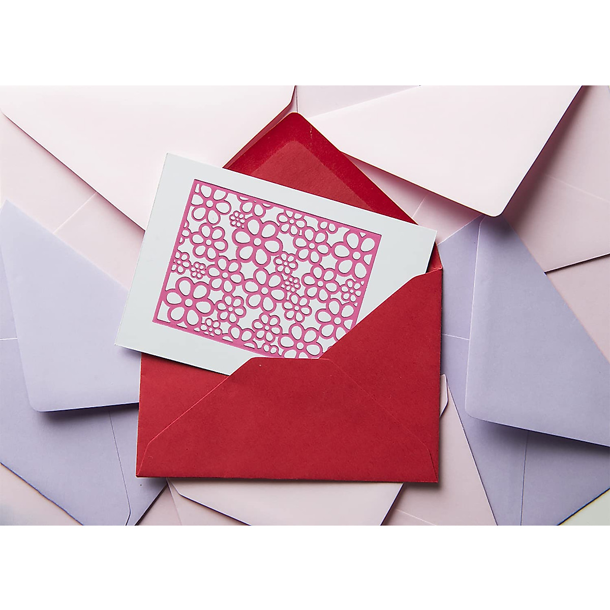 Small Flower Frame Background Cutting Dies Stencil Metal Template Molds, Embossing Tool Flower Die Cuts for Card Making Album Paper Scrapbooking DIY Décor Dies Craft