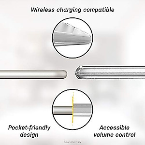 OtterBox iPhone 12 & iPhone 12 Pro Symmetry Series Case - CLEAR, ultra-sleek, wireless charging compatible, raised edges protect camera & screen