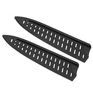 PATIKIL PP Safety Knife Cover Sleeves for 8" Chef Knife, 2 Pack Knives Edge Guard Blade Protector Universal Knife Sheath Portable for Kitchen, Black