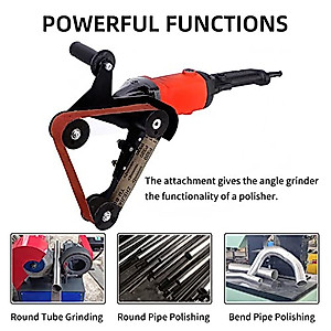 Belt Sander Attachment Grinder YSJWAER - Adapter Angle Grinder Sanding Attachment Polisher 5/8-11 Thread