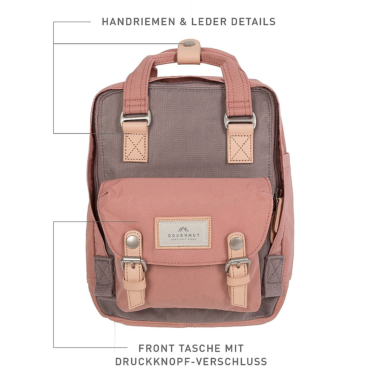 Doughnut Macaroon Mini 7L Travel School Ladies College Girls Lightweight Casual Daypacks Bag Small Backpack