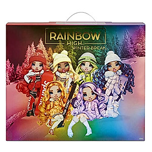 Rainbow High Winter Break Poppy Rowan – Orange Fashion Doll and Playset with 2 Designer Outfits, Pair of Skis and Accessories, Kids and Collectors, Toy Gift Ages 6 7 8+ to 12
