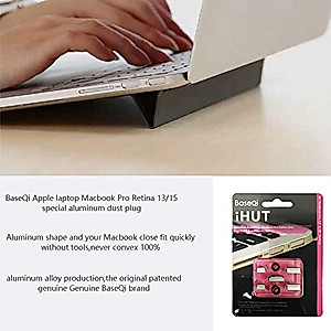 BASEQI Aluminum Dust Plugs (iHUT) for MacBook Pro Retina 13" & 15"