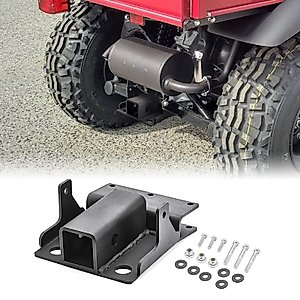 Dasen Rear Reverse 2" Receiver Trailer Tow Hitch Compatible with 2005-2016 Kawasaki Mule 600 610 and 2017-2024 Mule SX