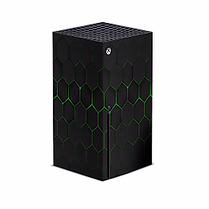 TACKY DESIGN Futuristic Skin Compatible for Xbox Series x Skin Geometric Console & Two Controller Skin, Xbox x Sticker Premium Vinyl 3M Decal Full wrap, Xbox Cover