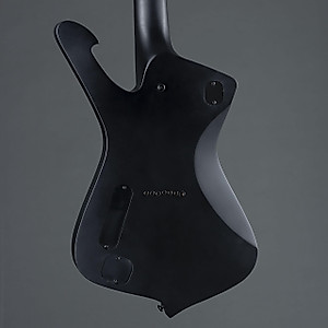Ibanez ICTB721 Iceman Iron Label 7-String Electric Guitar, Black Flat w/Bag