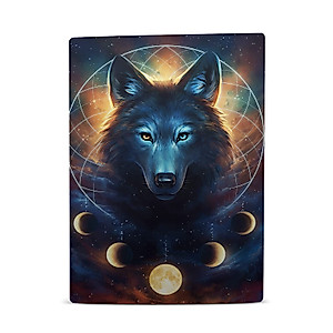 Head Case Designs Officially Licensed Jonas "JoJoesArt" Jödicke Dreamcatcher Wolf Art Mix Vinyl Faceplate Sticker Gaming Skin Decal Cover Compatible With Sony PlayStation 5 PS5 Digital Edition Console