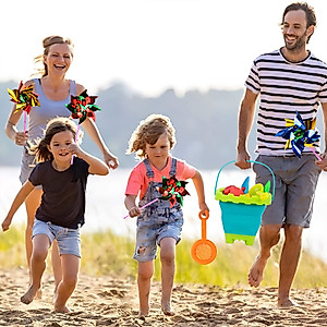 AMOR Present Beach Toys Set 31PCS, Foldable Bucket for Kids Sand Toys, Beach Pails and Collapsible Beach Toys with Castle and Sand Molds for Toddlers