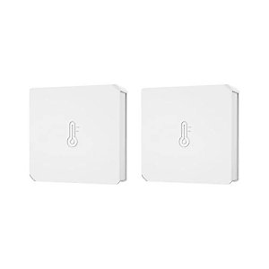 SONOFF SNZB-02 ZigBee Mini Indoor Temperature and Humidity Sensor for Checking the Room Climate 2-Pack, SONOFF ZigBee Bridge Required, Indoor Thermometer Hygrometer with Alert, Compatible with Alexa
