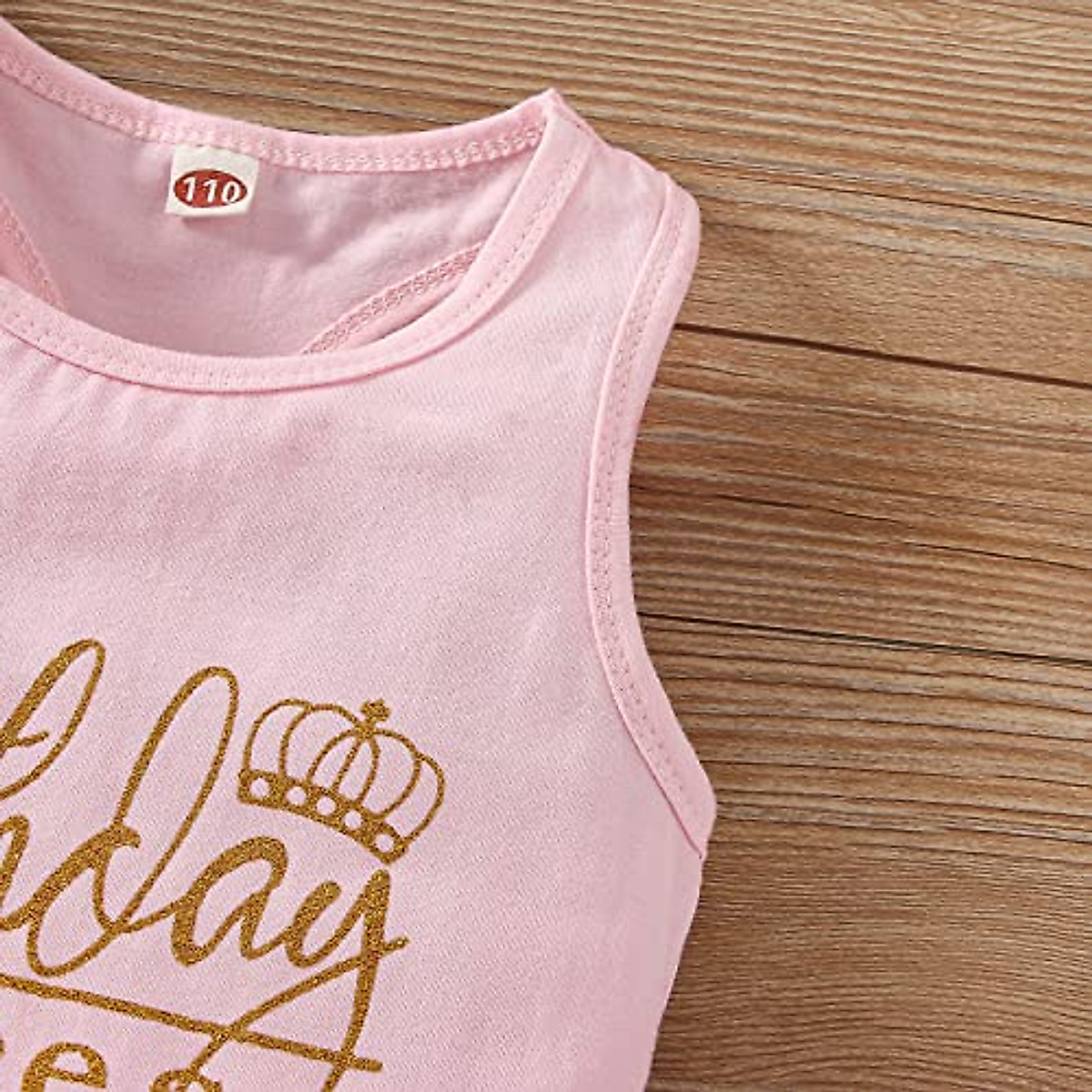 CBNRLOPOP Toddler Kids Baby Girls Birthday Princess Outfits Dress Vest Sleeveless Shirt Tank Top Dot Mesh Tutu Skirt 2PCS Summer Skirt Set