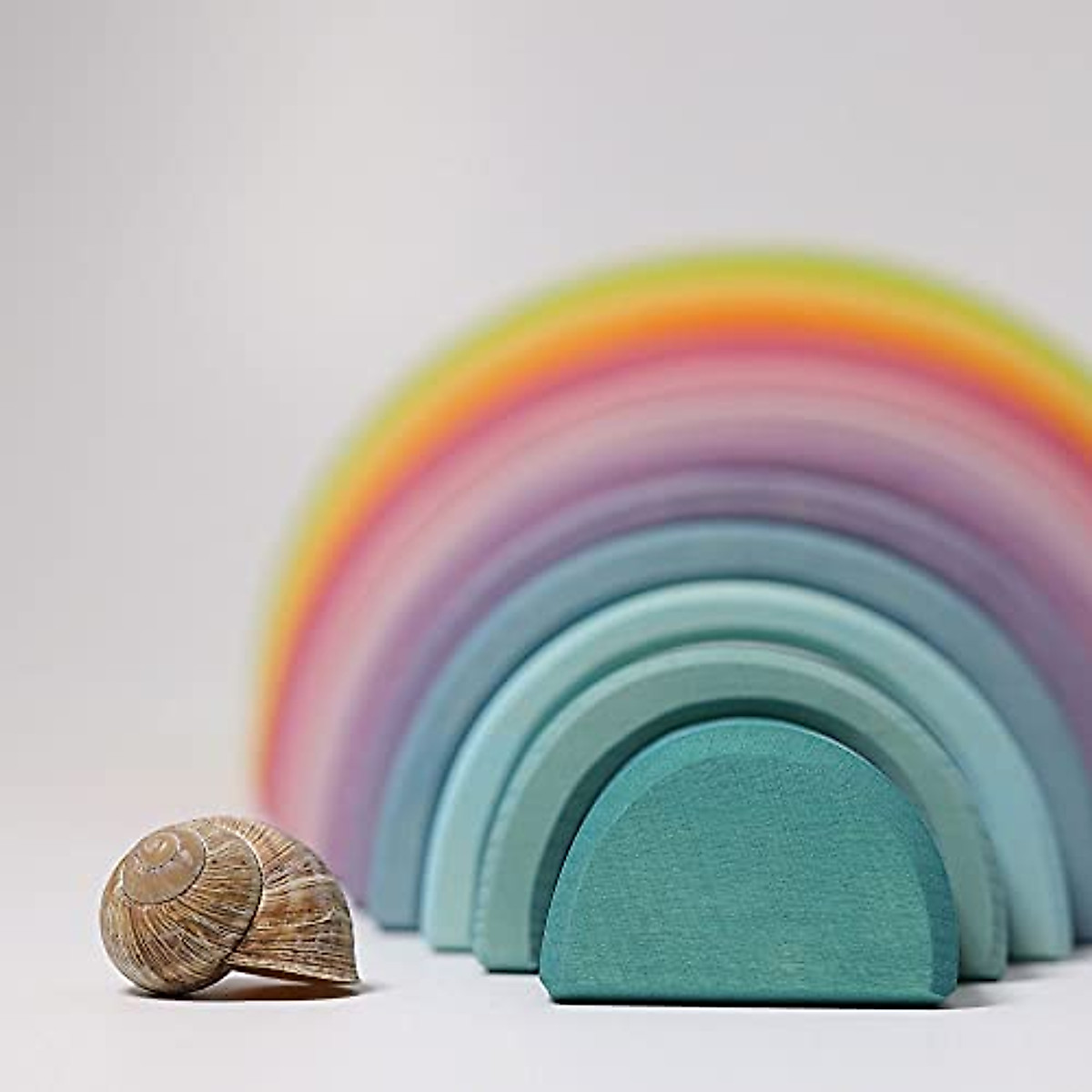 Grimm's Wooden Rainbow Pastel (Pack of 12)