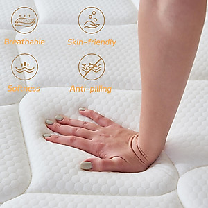 Review King Mattress, 10 Inch King Size Mattress in a Box,Memory Foam Hybrid Mattress,with Individual Pocket Spring for Motion Isolation & Silent Sleep, Pressure Relief,Medium Firmness.