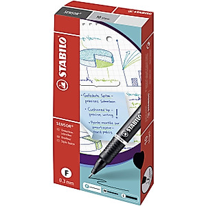 STABILO 189/41 - Sensor Pen Fineliner 0.3mm Blue 189/41 - (Pack of 10)