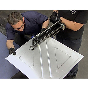 Eastwood Metal Bead Roller with Dies | Generous 19 inch Throat Industrial Cast-Iron Metal Beads Roller | 18 Gauge Sheet Metal Rotary Forming Machine | Durable Steel Construction English Wheel