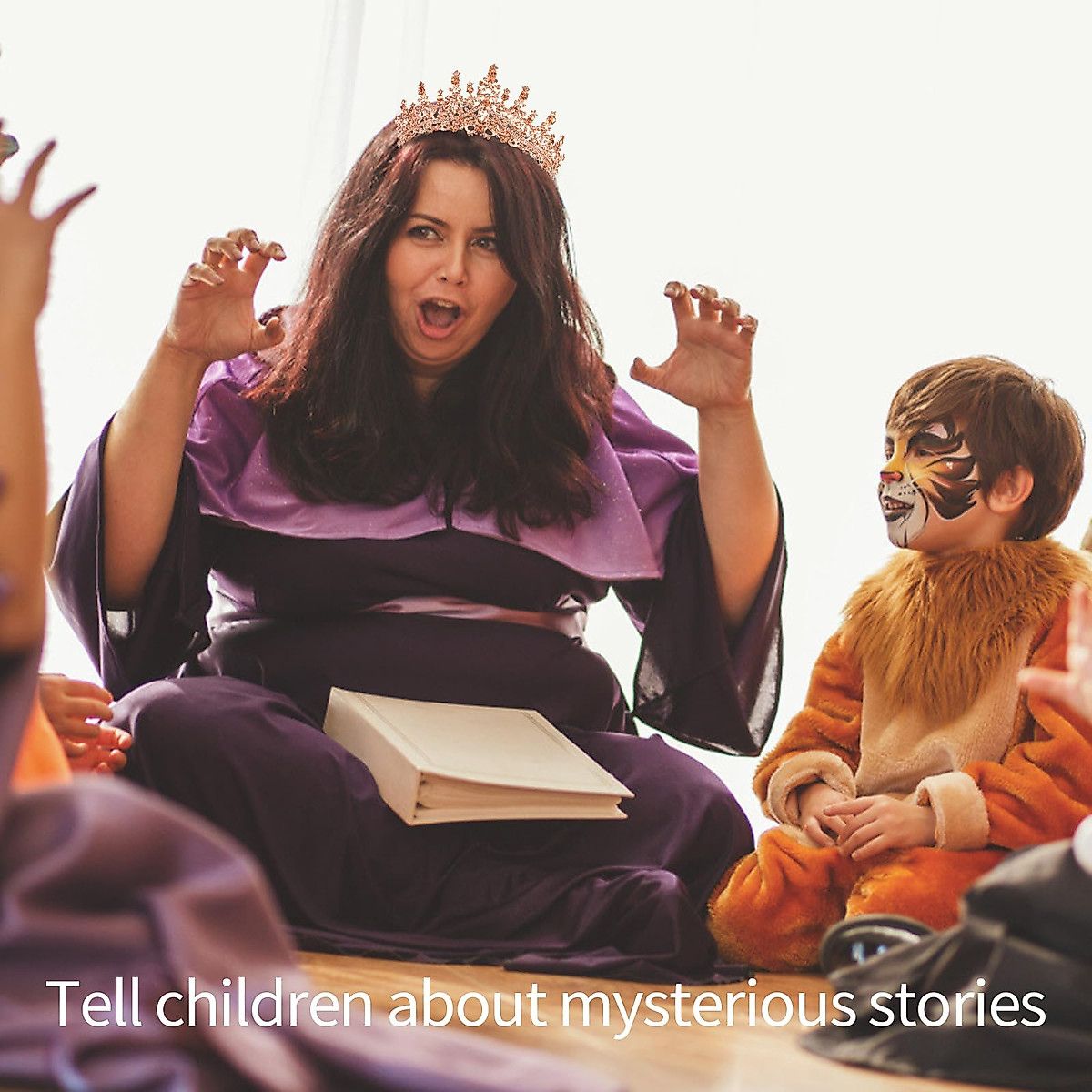 Velscrun Rose Gold Crystal Birthday Queen Tiara Crown for Women Girls Birthday Queen Headband Sash Elegant Princess Crown with Combs Hair Accessories Happy Birthday Party Decorations Mom Birthday Gift