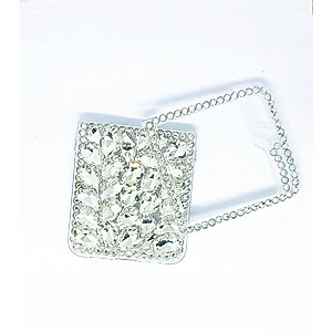 Aikukiki Case for Galaxy Z Flip 5,Galaxy Z Flip 5 5G Case,3D Handmade Sparkle Stunning Stones Crystal Diamond Bling Glitter Phone Case for Samsung Galaxy Z Flip 5 5G (2023) (Full White)