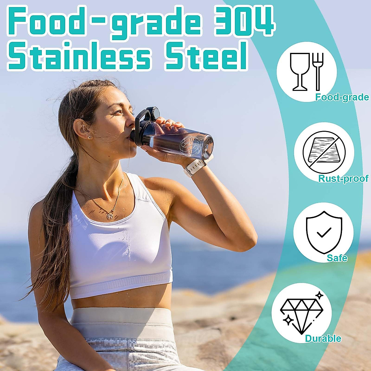 2 Pcs Stainless Steel Ball Shaker Ball Wire Whisk Ball Protein Mixing Ball for Shaker Cup Bottle Mixer (Diameter 1.97inch)