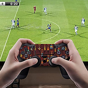 African Women Funny Sticker Skin Protector Full Print Slim Decal Covers for PS-4 Slim/PS-4 Pro Console & 2 Controller