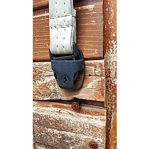 Hot Tub Spa Cover (2) Straps w/ (4) Locks & Keys - 12 feet, Adjustable, Kit w/Screws (Grey) Made in USA