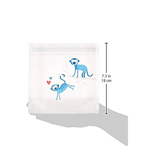 Amazon Brand - Mama Bear Reusable Snack Bags, One Size, 6-pack