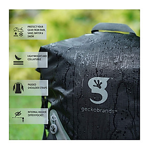 geckobrands Endeavor Waterproof Backpack, Ember geckoflage