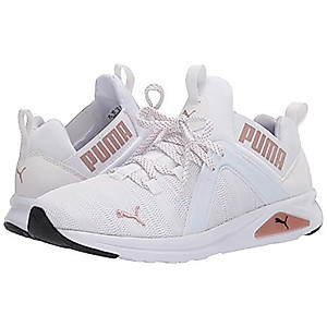 PUMA Women's Enzo 2's Cross Trainer, White-Rose Gold, 10 M US