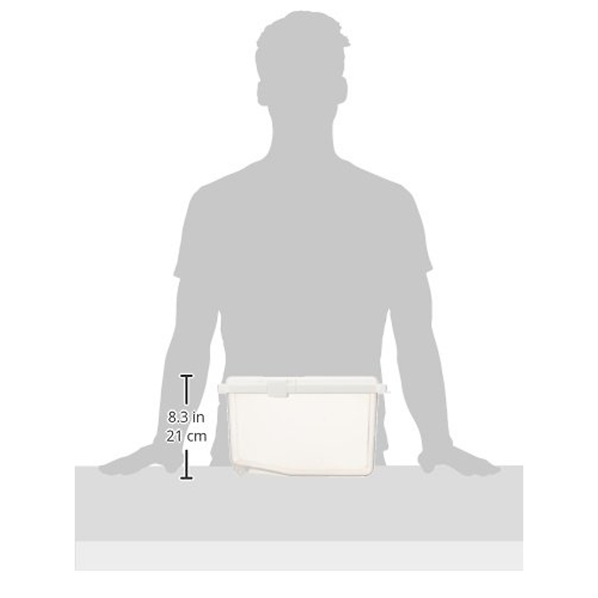 JapanBargain, Japanese Plastic Kome Bitsu Raw Rice Food Storage Container (11 LBS)