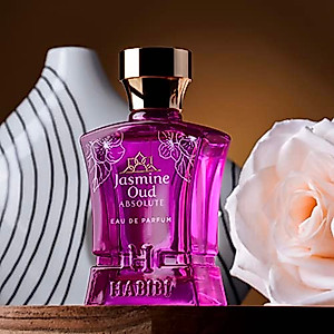 H HABIBI Jasmine Oud Absolute Luxury Eau de Parfum Women's Fragrance - Fresh & Floral, Woody, Spring & Summer Perfume- Unique & long-lasting Fragrance, Made of Rare Exotic Notes - 2.5 fl oz