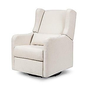 Carter's by DaVinci Arlo Recliner and Swivel Glider, Water Repellent & Stain Resistant, Greenguard Gold & CertiPUR-US Certified, Performance Cream Linen