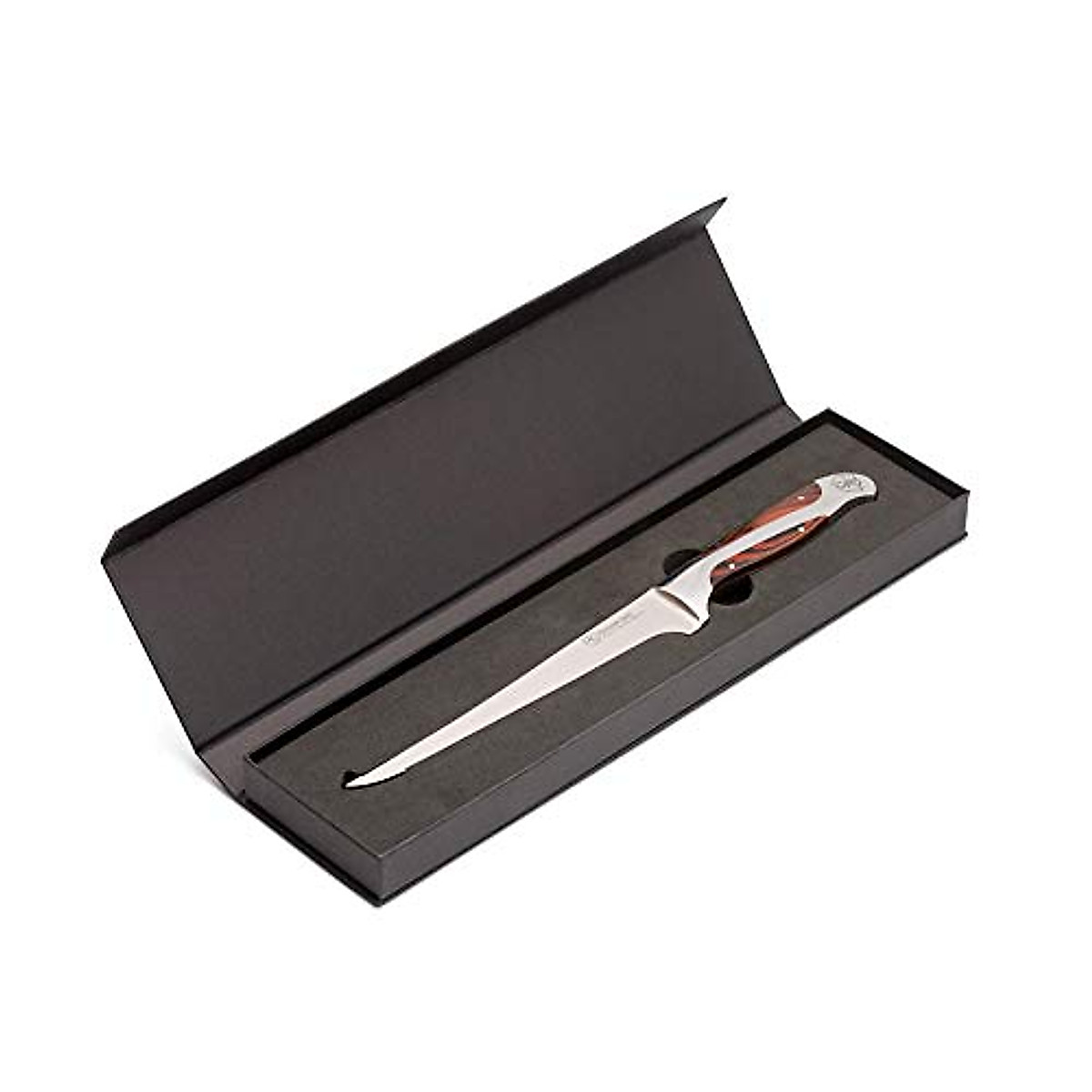 Hammer Stahl 7-Inch Fillet Knife - German High Carbon Steel - Curved Flexible Blade for Boning, Filleting, and Trimming - Ergonomic Quad-Tang Handle