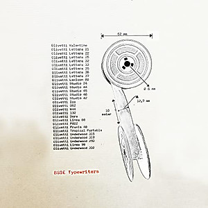 Olivetti Typewriter Ribbon - Black & Red