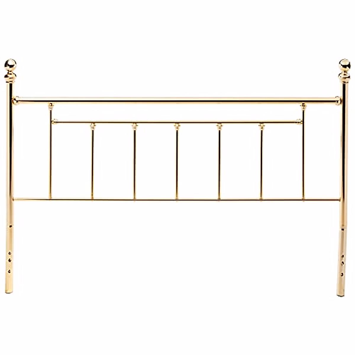 Hillsdale Furniture Hillsdale Chelsea, Bed Frame Not Included King Headboard, Classic Brass
