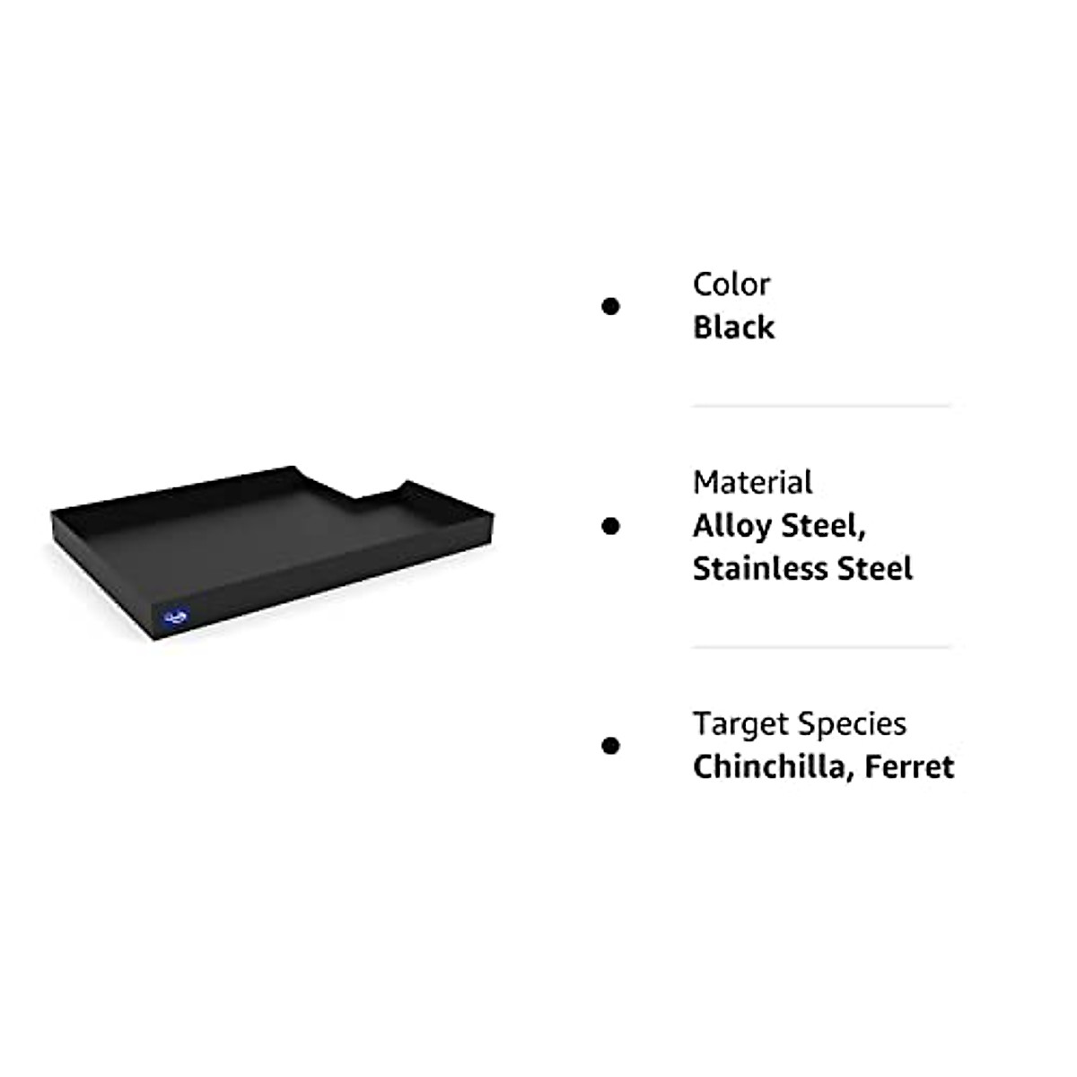 Ferret Nation & Critter Nation Replacement Pan Upgrade Made by Quality Cage Crafters (Black, Cut-Out)…