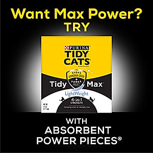 Purina Tidy Cats Multi Cat, Low Dust, Clumping Cat Litter, LightWeight 4-in-1 Strength - 17 Lb. Box