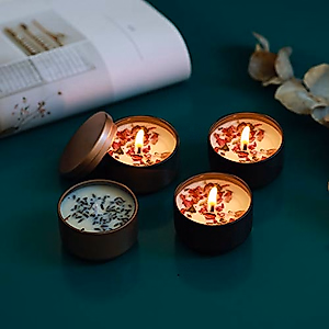 DAGEDA Purification Sage Lavender Rose Candle Natural Soy Wax Tin Spa Candle for Aromatherapy Gift Set Good for Sleep Banishes Negative Energy Purification and Chakra Healing