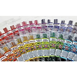 Blunteffects Incense - 12 Scents Variety Pack 12 Sticks Each - 11" 144 Total Sticks - 300grams