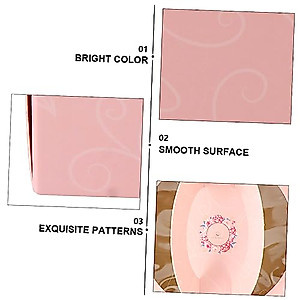 ULTECHNOVO 3pcs Boxes Portable Cake Box Disposable Containers Mini Paper Cups Clear Dessert Containers Paper Cupcake Box Dessert Pie Boxes Cardboard Cupcake Stand Paper Jam Pink Bakery Boxes