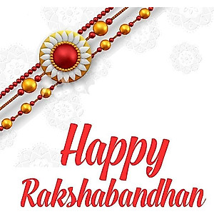 Religious Om Rakhi for Brother Bhai|Dora Rakhi Ganesha Rakhi for Brother Rakhi for Raksha Bandhan (Red)
