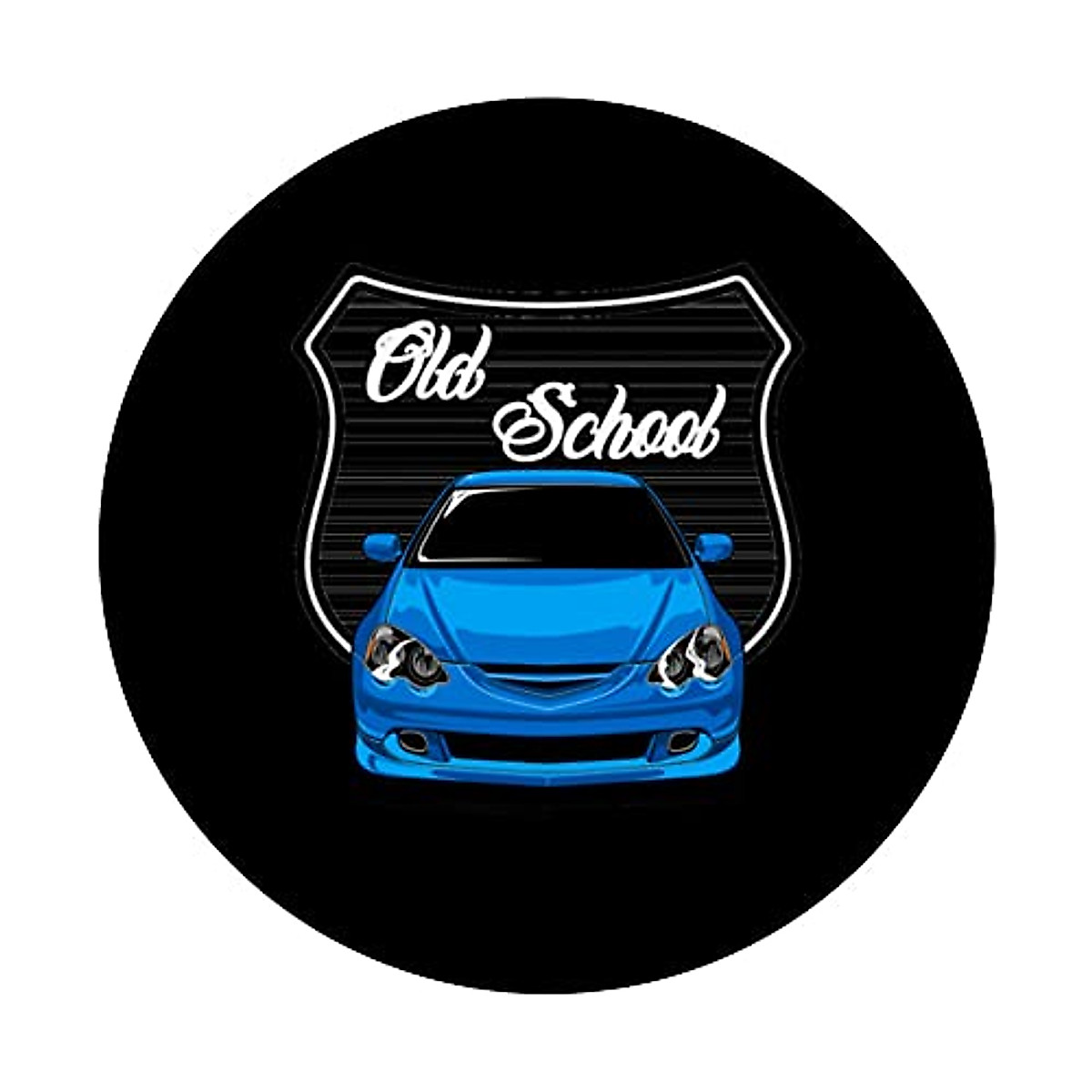 Vintage Hot Rod, Import Racer, Men's Old School Tuner Car PopSockets Swappable PopGrip