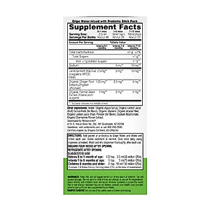 Wellements Certified USDA Organic Liquid Probiotic 4 Fl Oz, Gripe Water & Probiotics for Infant Digestion & Immune Health, Relief for Gas, Colic & Hiccups, Free from Dyes, Parabens, Preservatives