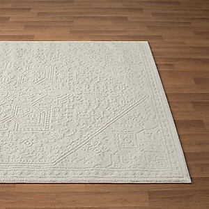 LUXE WEAVERS Moroccan Medallion Cream 8X10 Area Rug