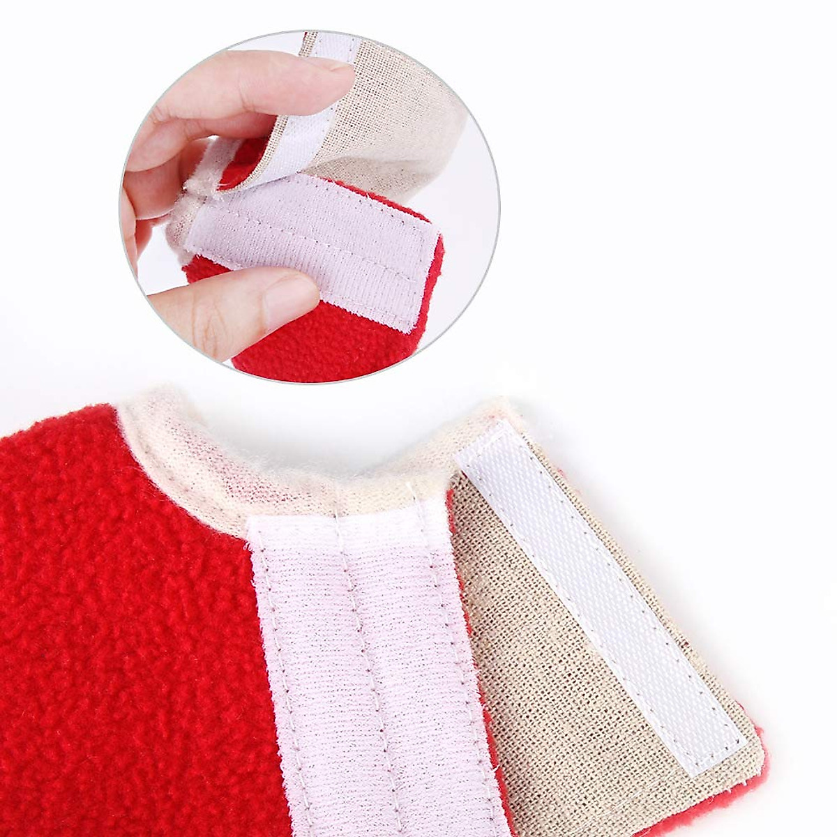 Mummumi Pet Collr, Bird Elizabethan Collar Recovery Anti-Bite Neck Collar for Parrots Budgies Parakeet Cockatiels (L-Red)